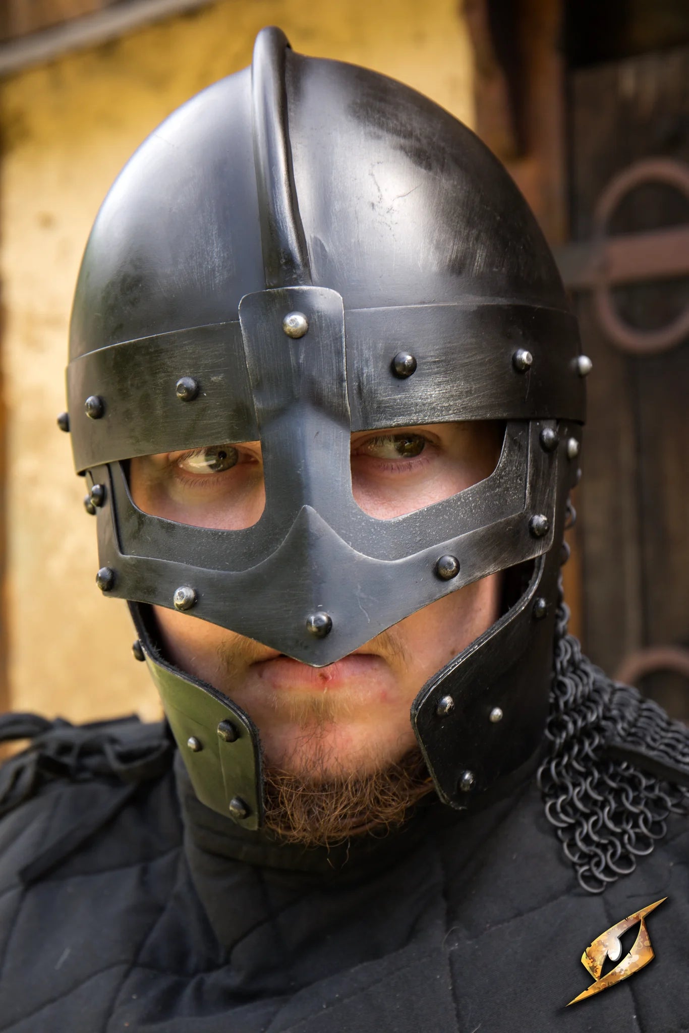 Raven Helmet - Polished Steel & Epic Dark | Epic Armoury