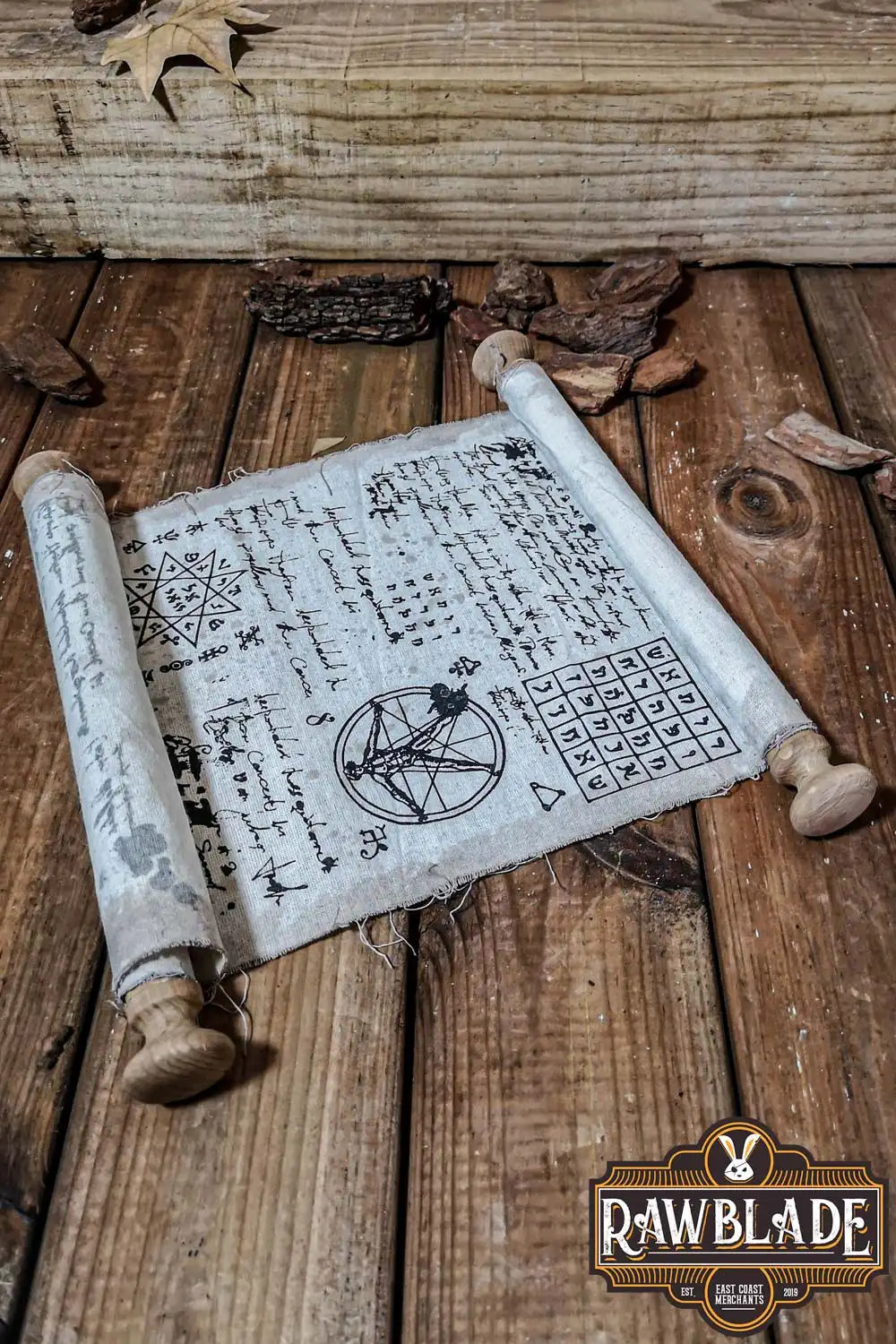 Witcher Scroll With Leather Strap - Authentic Craftsmanship